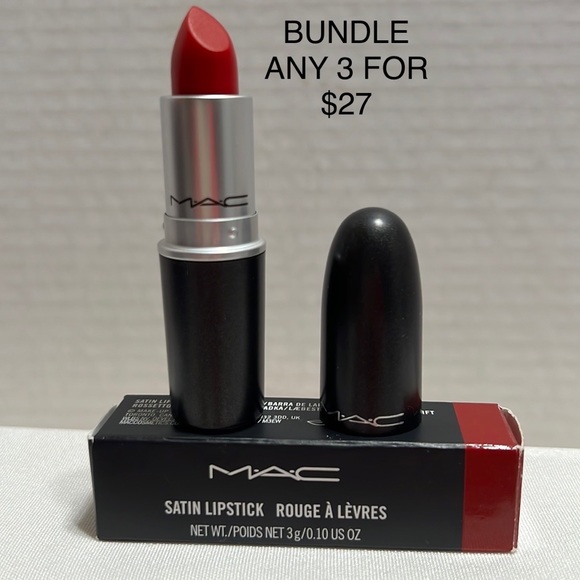 MAC Cosmetics | Makeup | New Mac Mac Red 81 Satin Lipstick Full Size ...